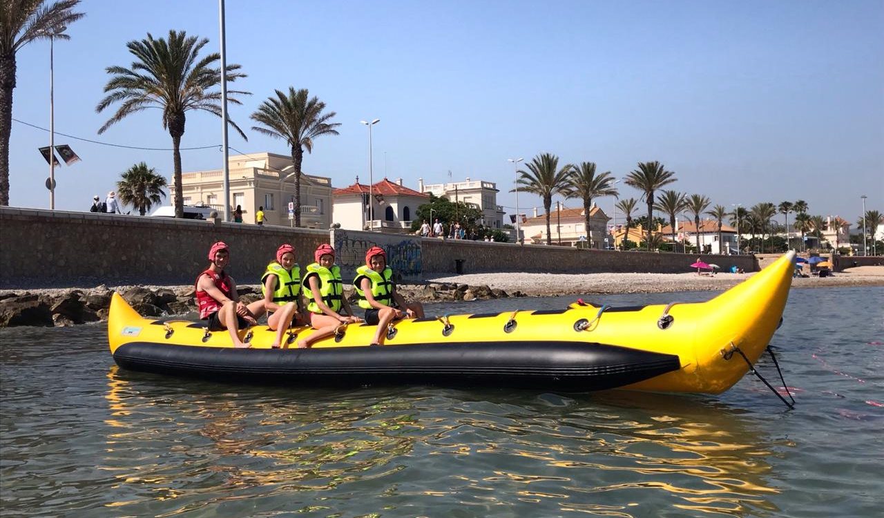 Ride the Banana Boat in Sitges from 15€ per person | Aguadoo.com
