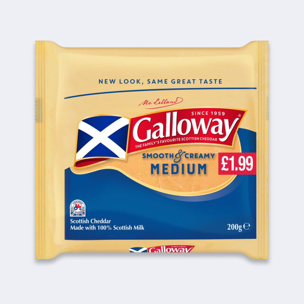 Galloway® Medium Coloured Cheddar 200g | Lactalis Professional ...