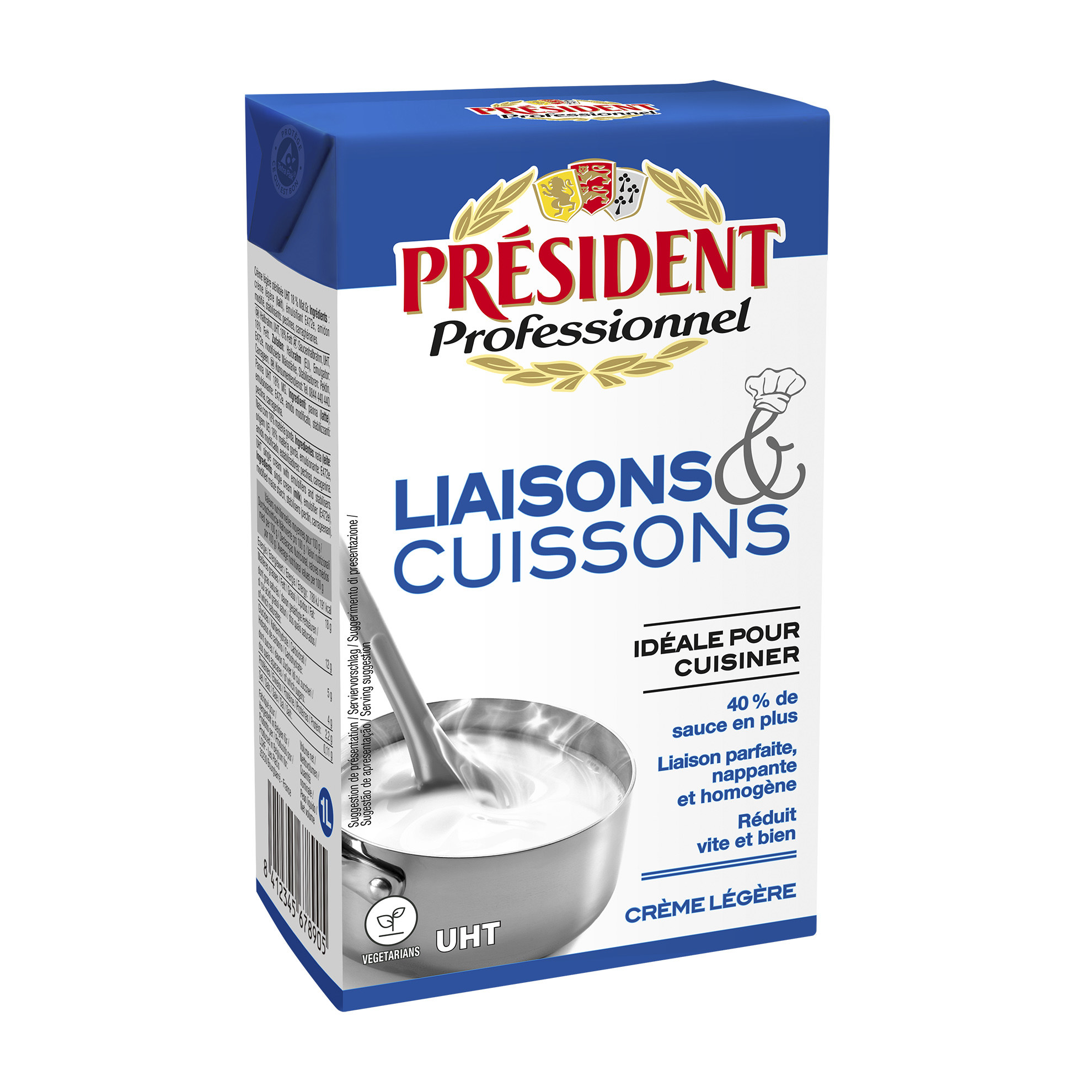 Président Professionnel Crème LIAISONS & CUISSONS PRESIDENT 1l ...