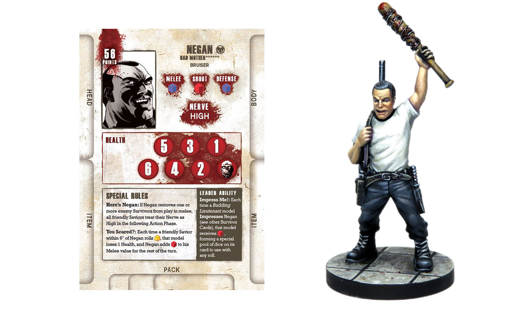 Here's Negan - Survivor Card Sneak Peek - Mantic Games