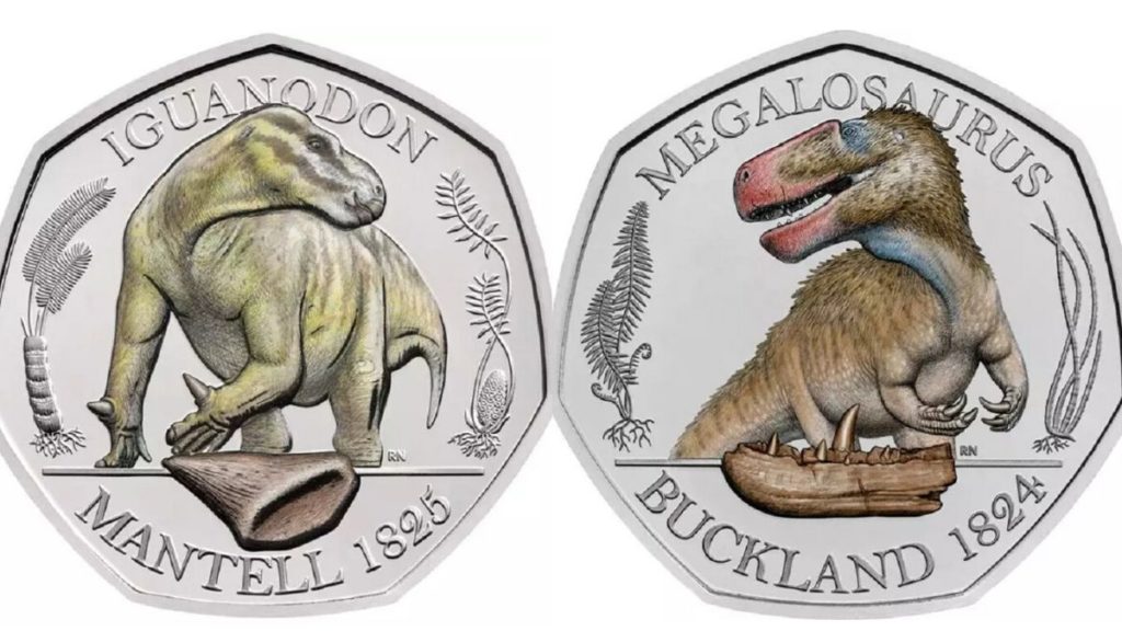 Royal Mint releases three new dinosaur 50p coins that could be worth ...