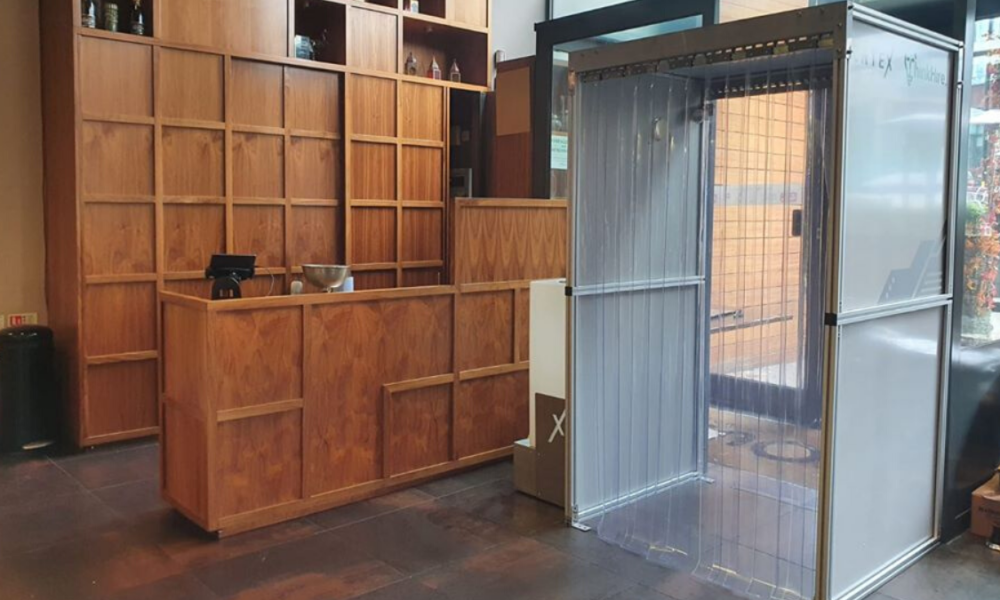 Manchester restaurant installs decontamination booth that disinfects ...