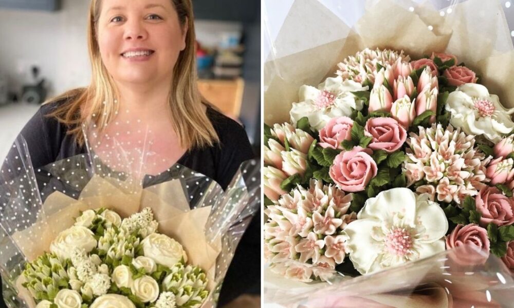 Manchester baker is making amazing floral bouquets from cake