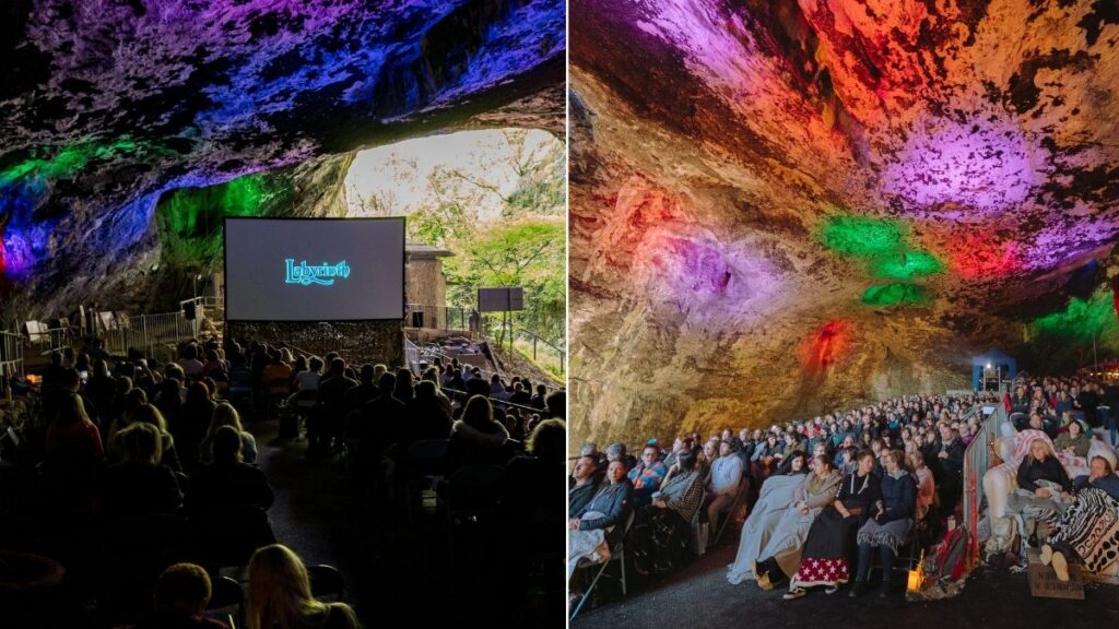 A pop-up cinema experience in a cave is coming to the Peak District