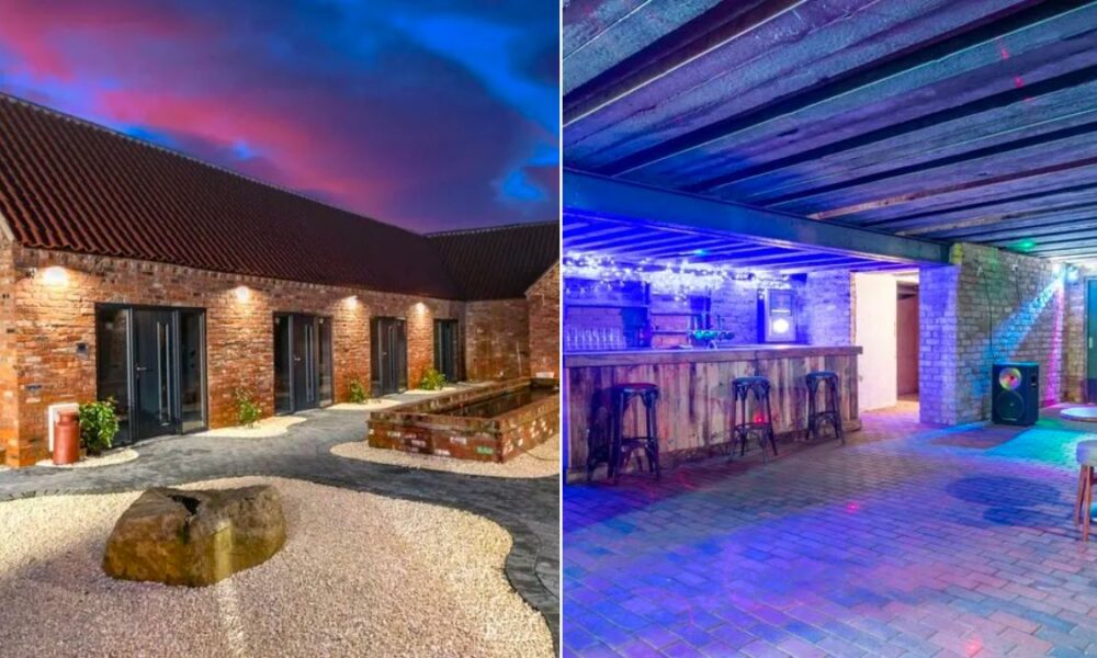 You can hire a party house with its own night club near Manchester