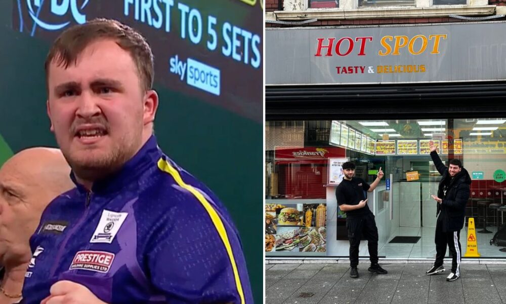Luke Littler offered free kebabs for life at favourite takeaway