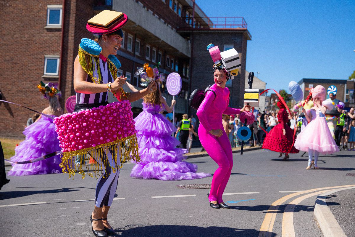 Custom Candy Parade at Pontefract's Liquorice Festival